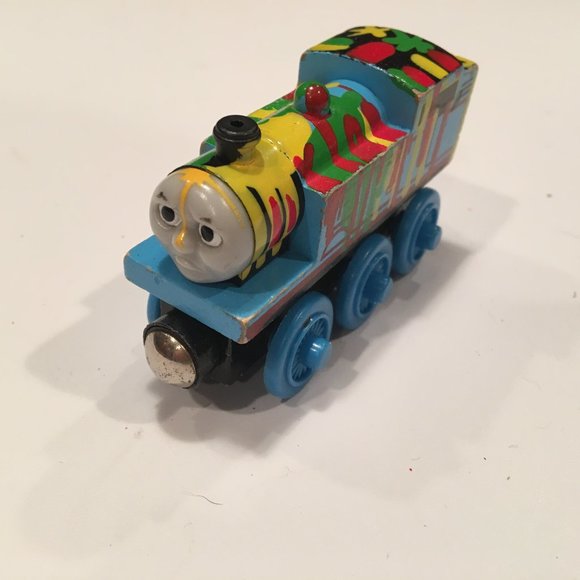 Toys | Thomas Friends Wooden Railway Paint Splattered Thomas | Poshmark